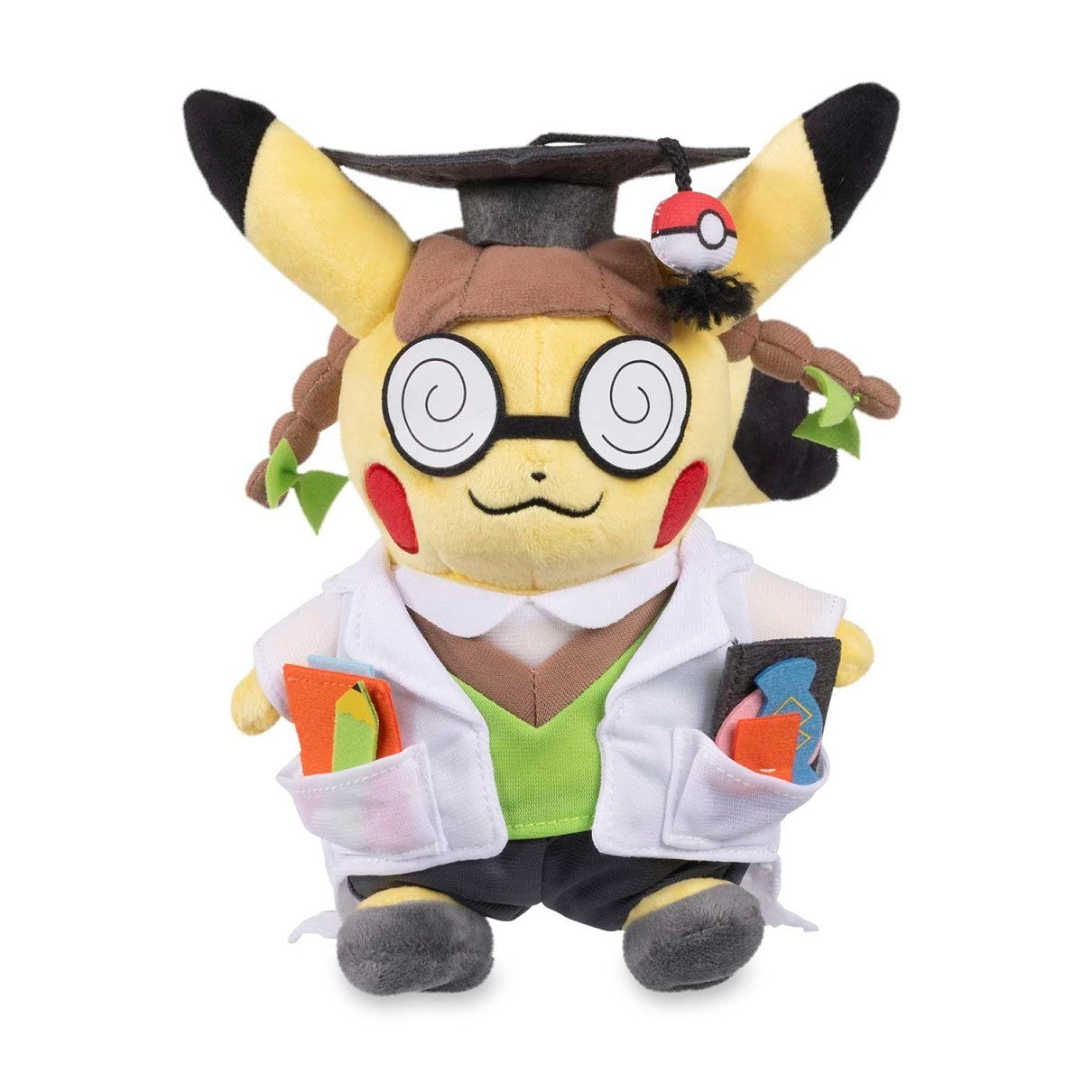 Cosplay Pikachu: Pikachu, Ph.D. Poké Plush - 10 ½ In. – Queen Collectibles